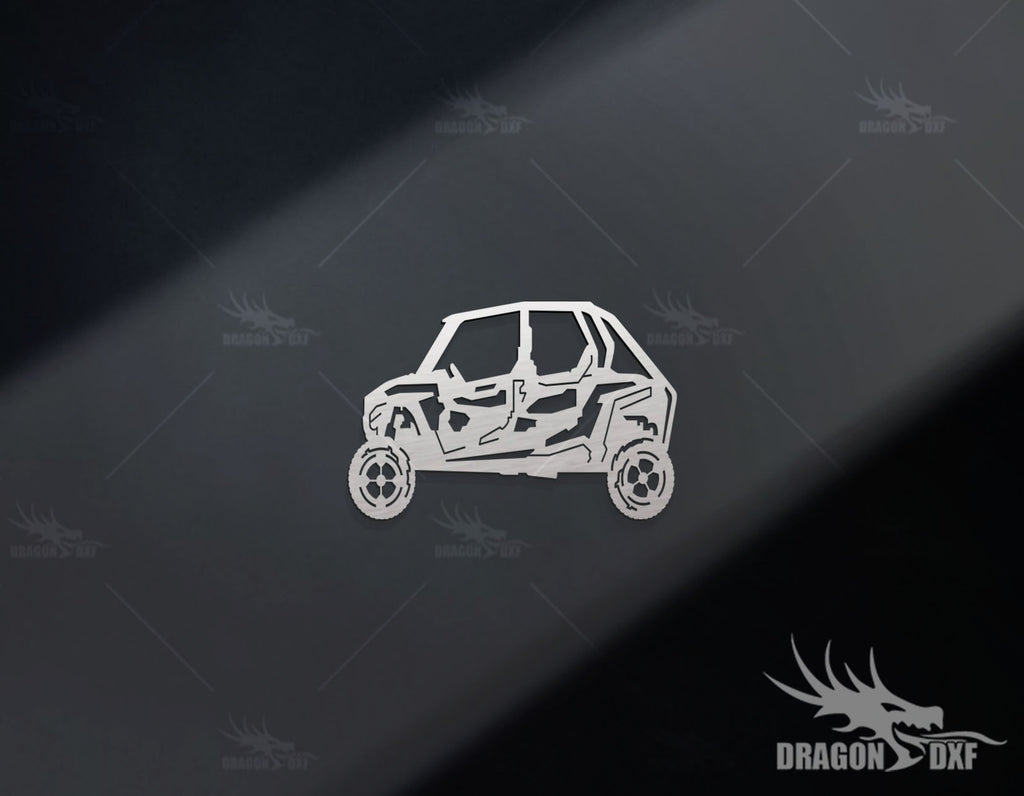 SXS Similar to Polaris RZR 4 Seater - DXF Download — DragonDXF