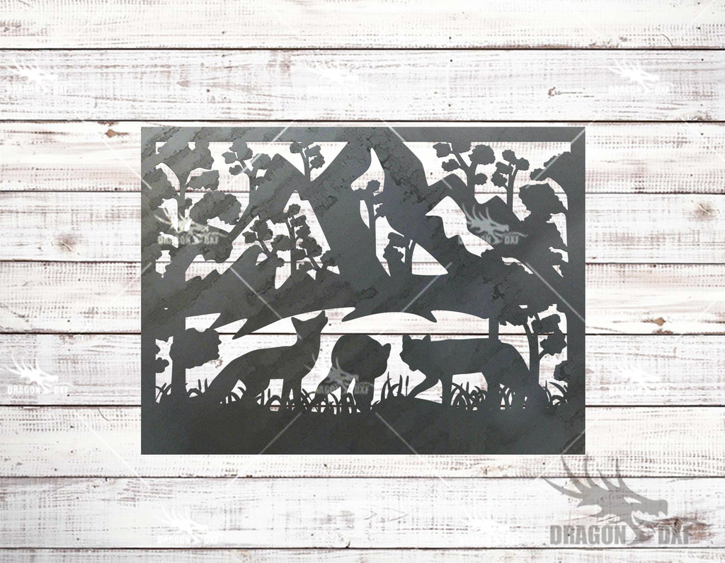 Outdoor Theme Rail Fence Design 5 - DXF Download — DragonDXF