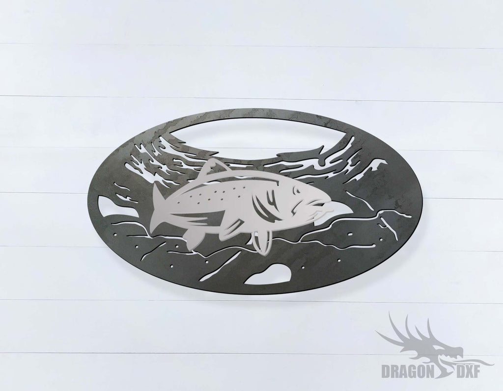 Rainbow Trout - DXF Download — DragonDXF