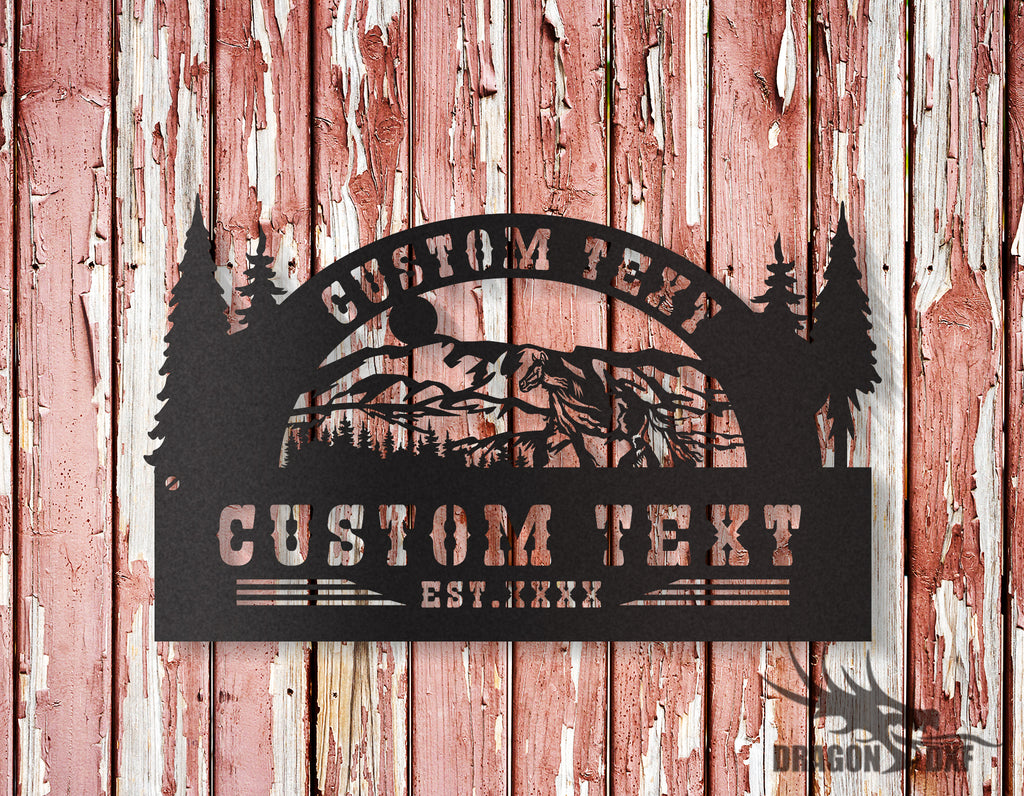 Ranch Custom Sign 1 - DXF Download — DragonDXF