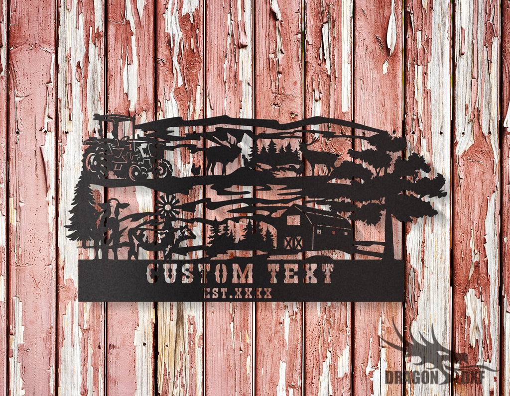 Ranch Custom Sign 2 - DXF Download — DragonDXF