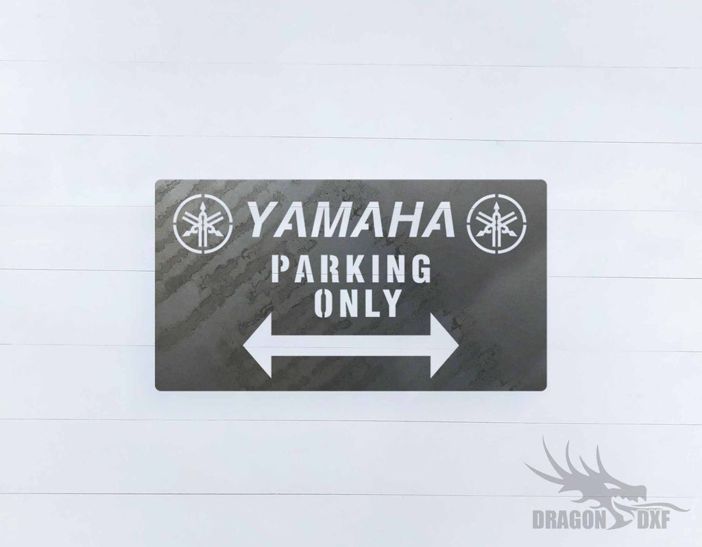 Side by Side Parking Sign 9 - DXF Download — DragonDXF
