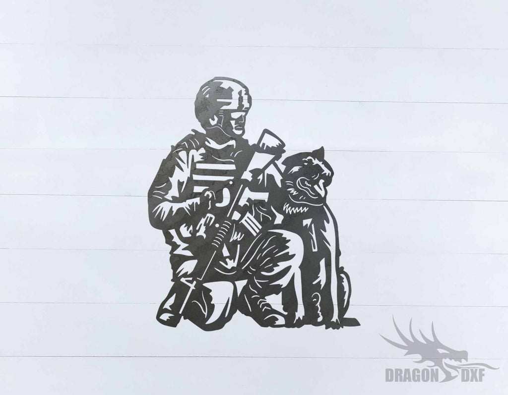 Soldier Design 1 - DXF Download — DragonDXF