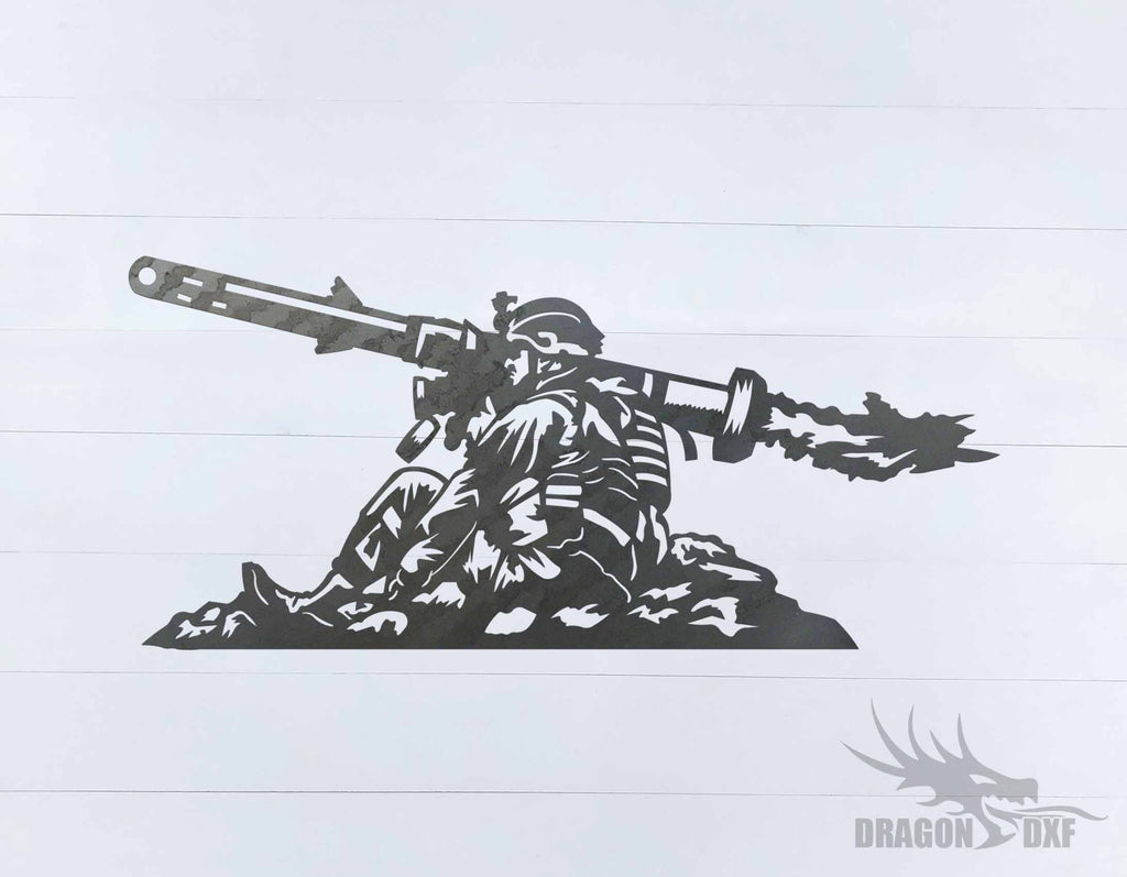 Soldier Design 15 - DXF Download — DragonDXF