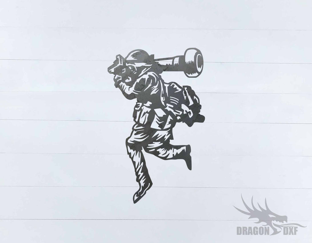 Soldier Design 19 - DXF Download — DragonDXF