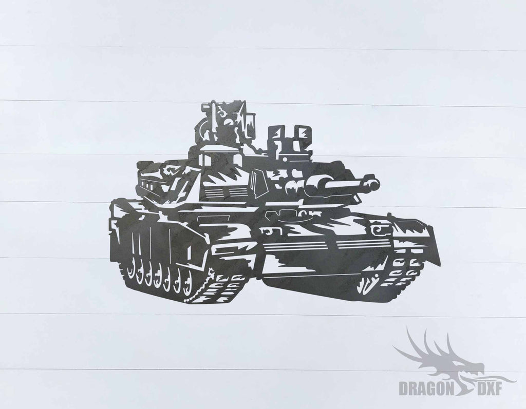 Tank Design 1 - DXF Download — DragonDXF