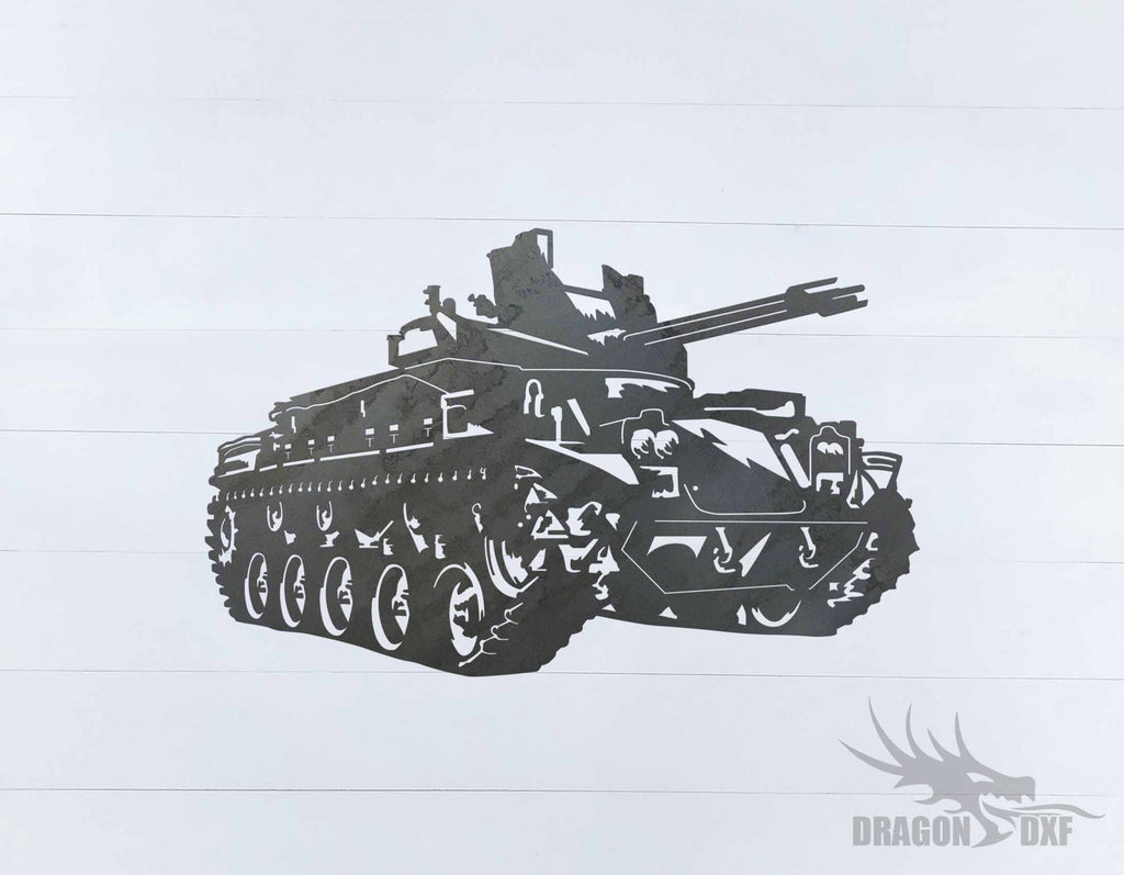 Tank Design 2 - DXF Download — DragonDXF