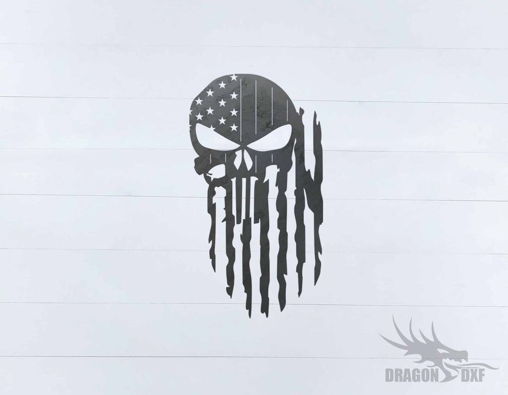 Tattered Flag Design 1 - DXF Download — DragonDXF