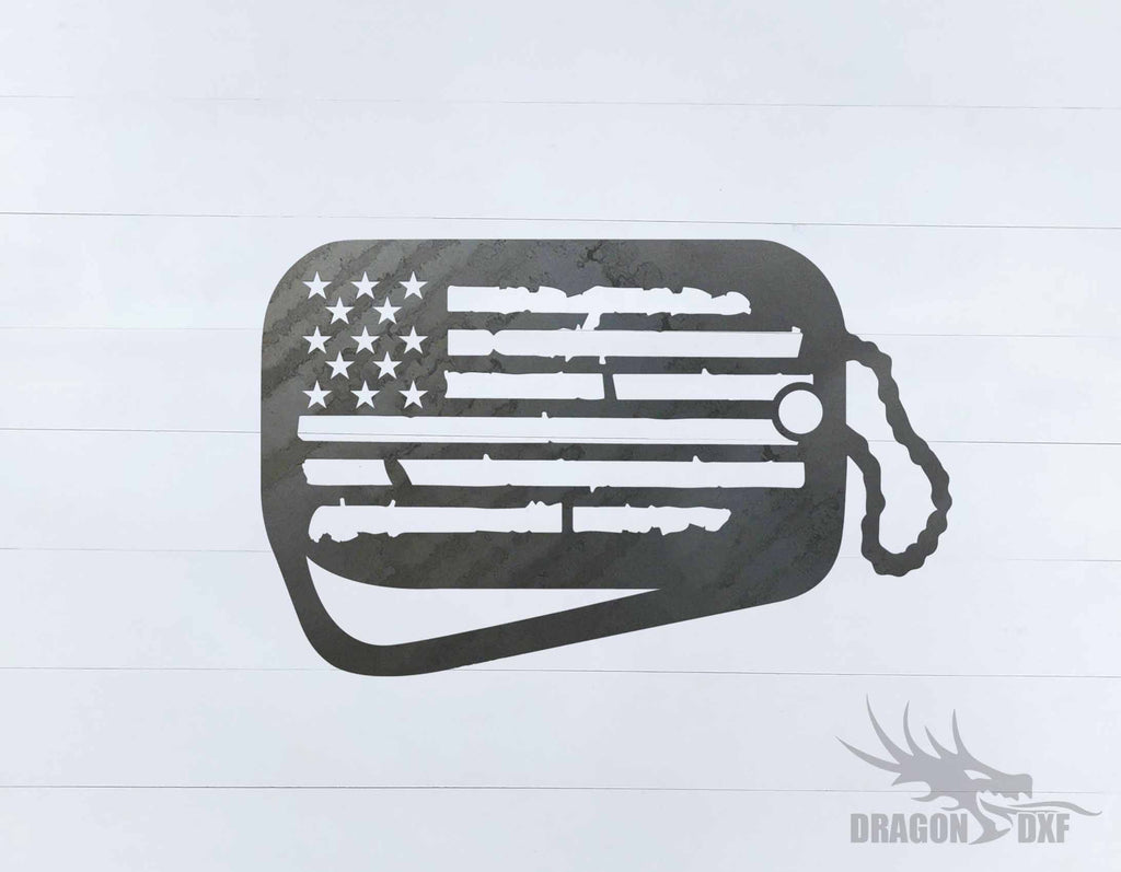 Tattered Flag Design 18 - DXF Download — DragonDXF