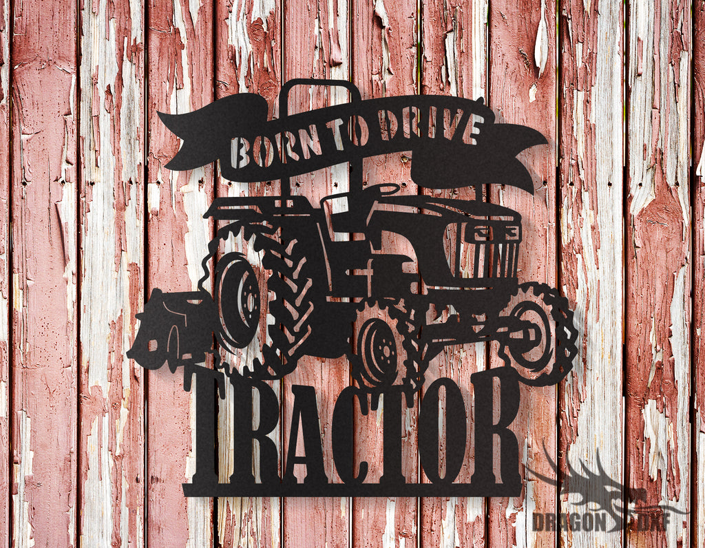 Tractor Sign 2 - DXF Download — DragonDXF