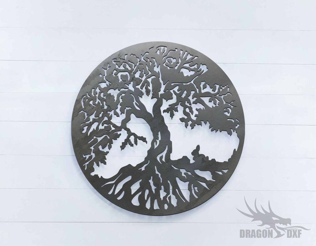 Tree of Life 2 - Round - DXF Download — DragonDXF