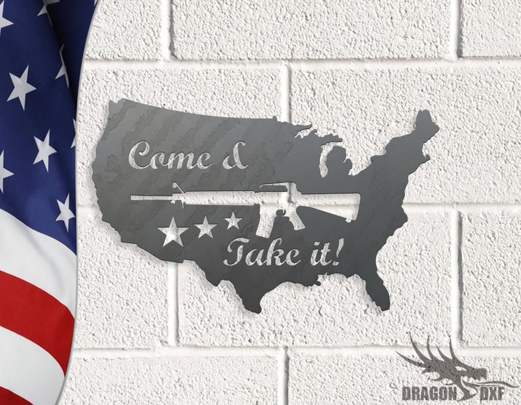 American Flag Design 4- DXF Download — DragonDXF