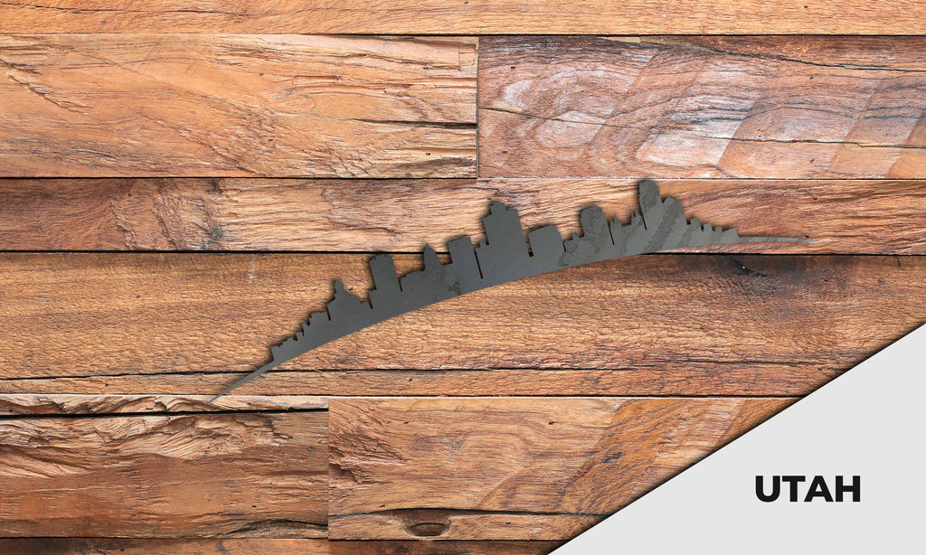 UTAH Cityscape - Downtown Salt Lake City Silhouette - DXF Download ...