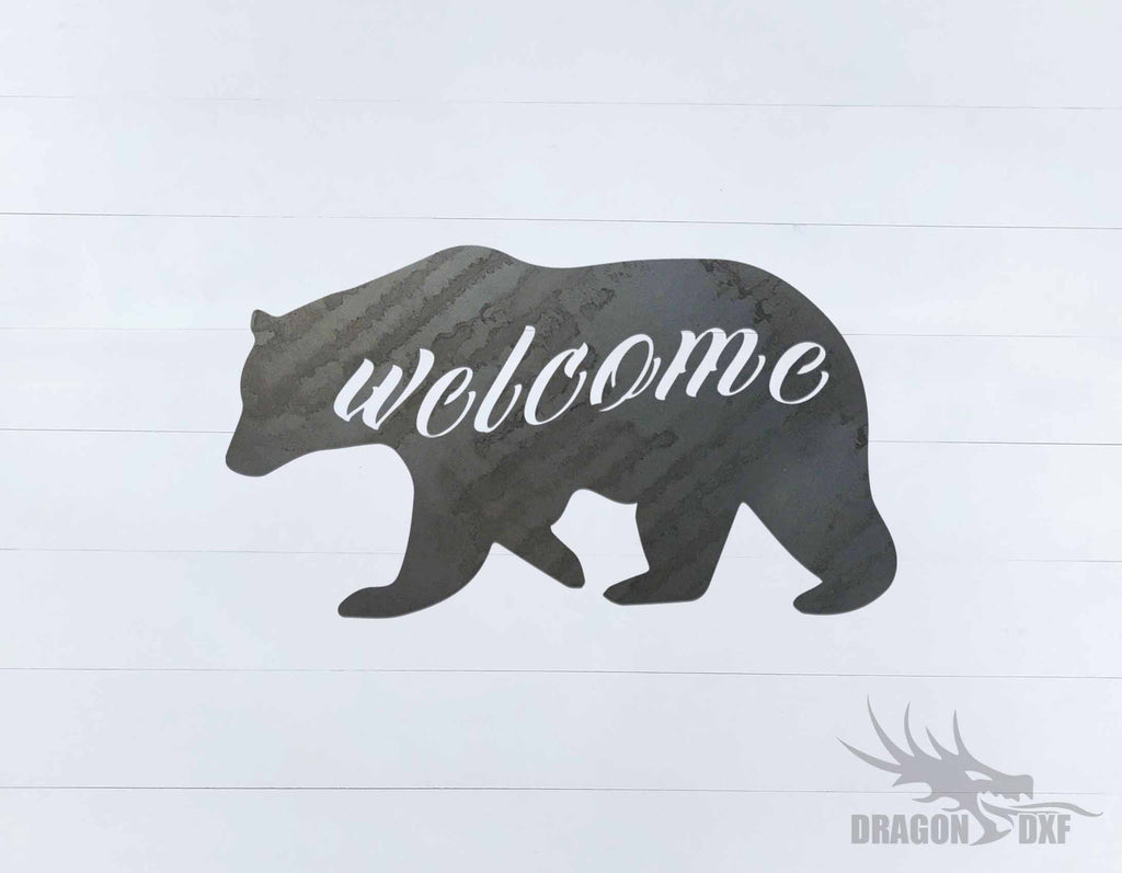 Welcome Sign 51 - DXF Download — DragonDXF