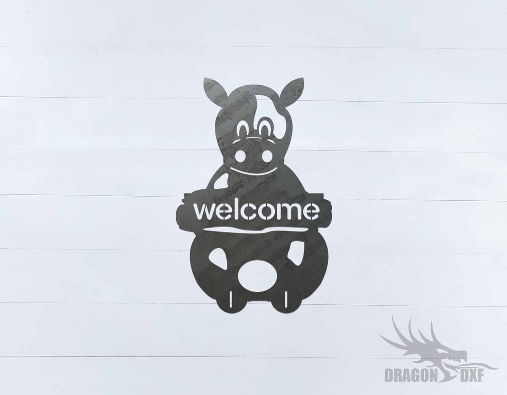 Welcome Sign 53 - DXF Download — DragonDXF
