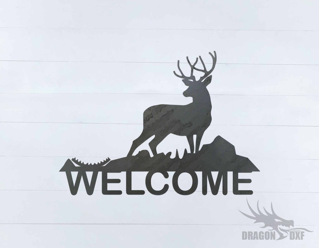 Welcome Sign 73 - DXF Download — DragonDXF