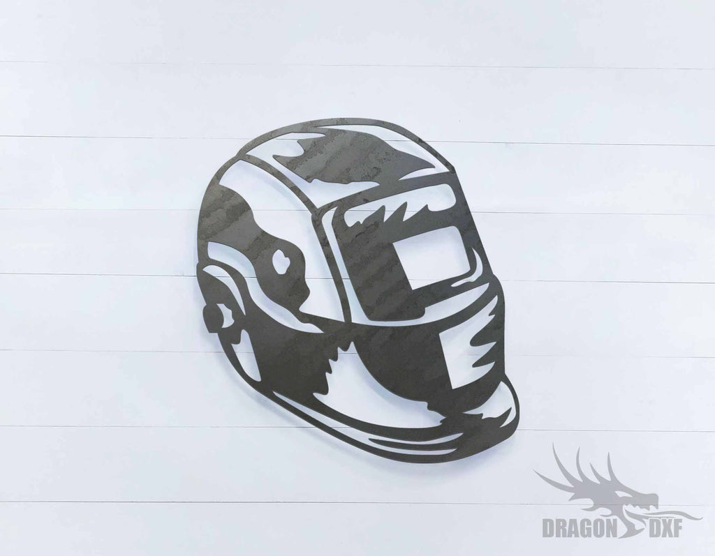 Welding Helmet 3 - DXF Download — DragonDXF