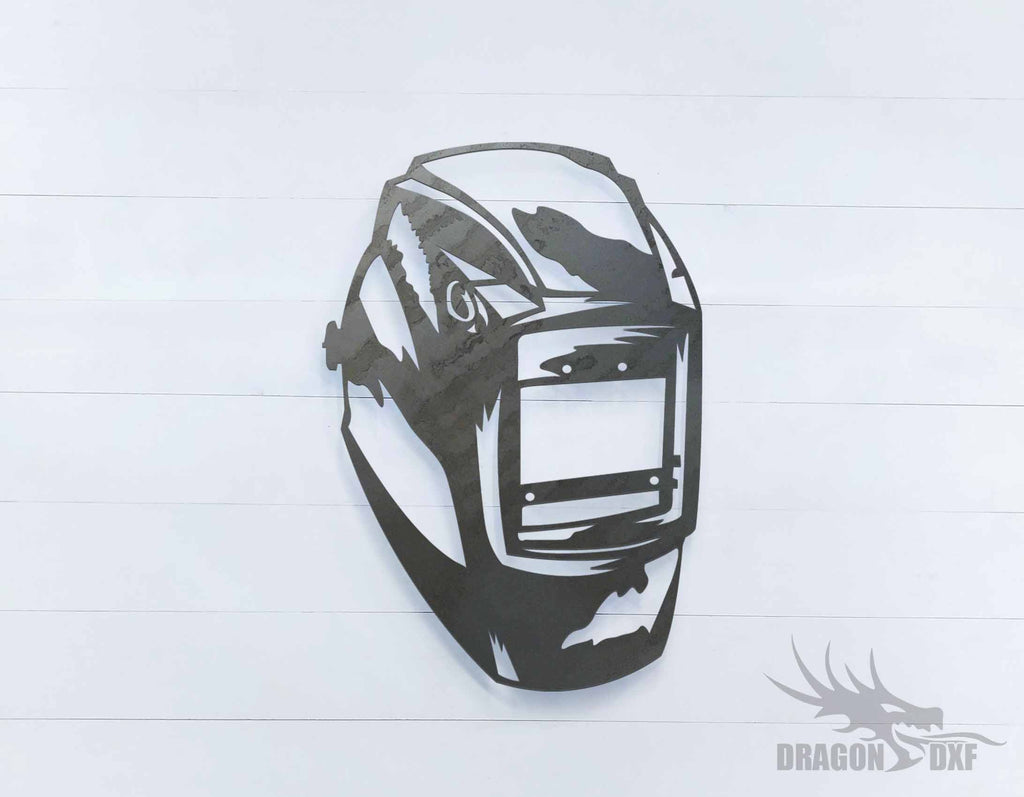 Welding Helmet 4 - DXF Download — DragonDXF