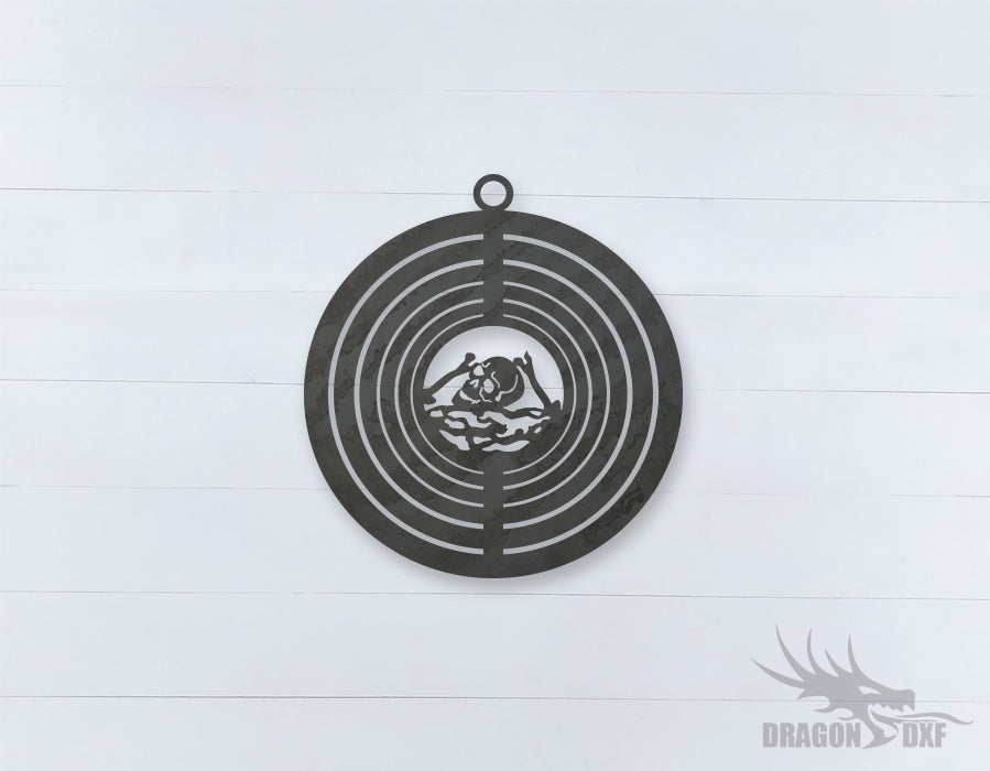 Wind Spinner Design 1 - DXF Download — DragonDXF