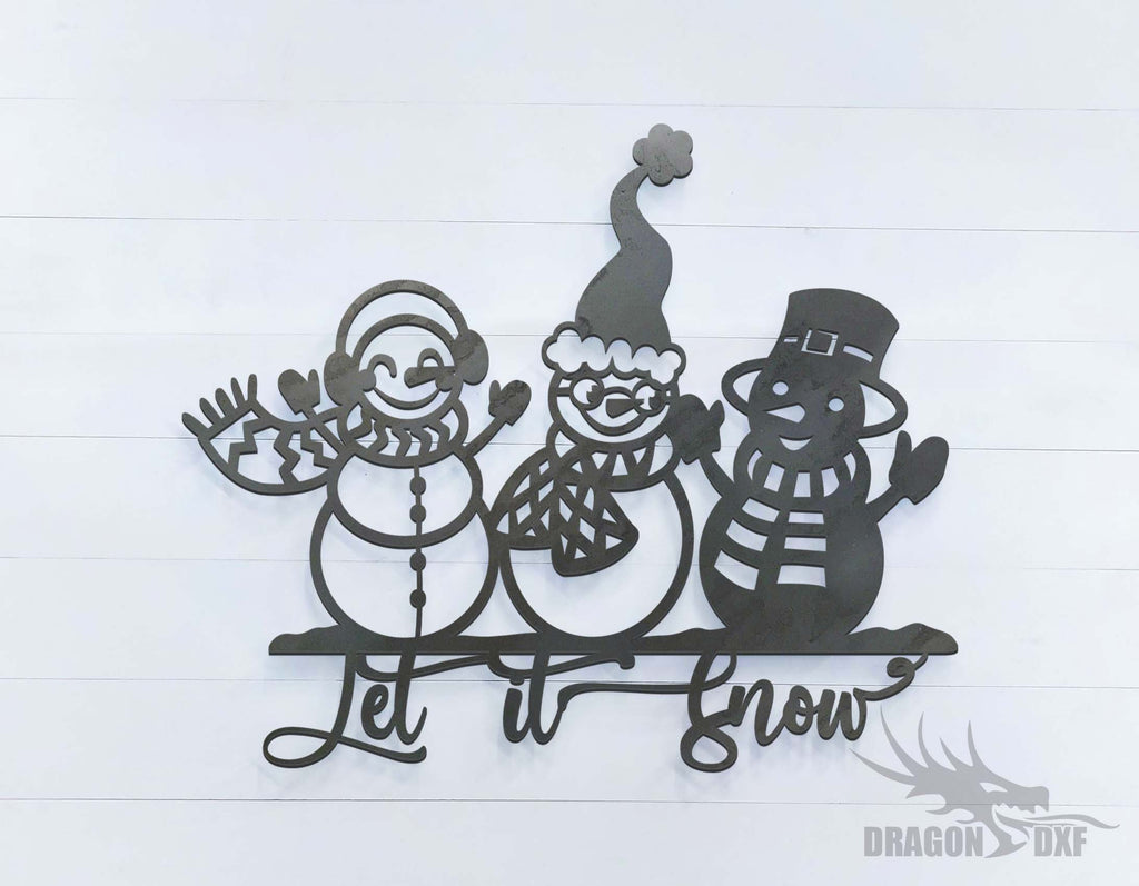 Snowman (approximately 24 x 20 inches) - DXF Download — DragonDXF
