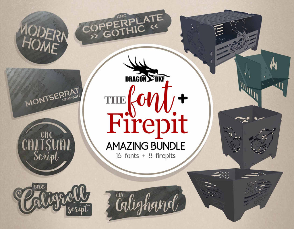 Ultimate Font + Fire Pit Amazing Bundle - Installable Fonts + Firepit ...